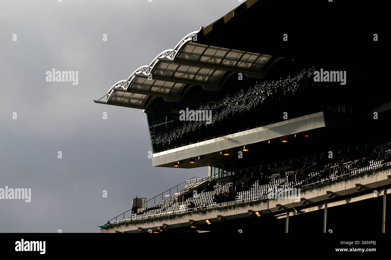 The panoramic resturant at cheltenham racecourse hi-res stock ...