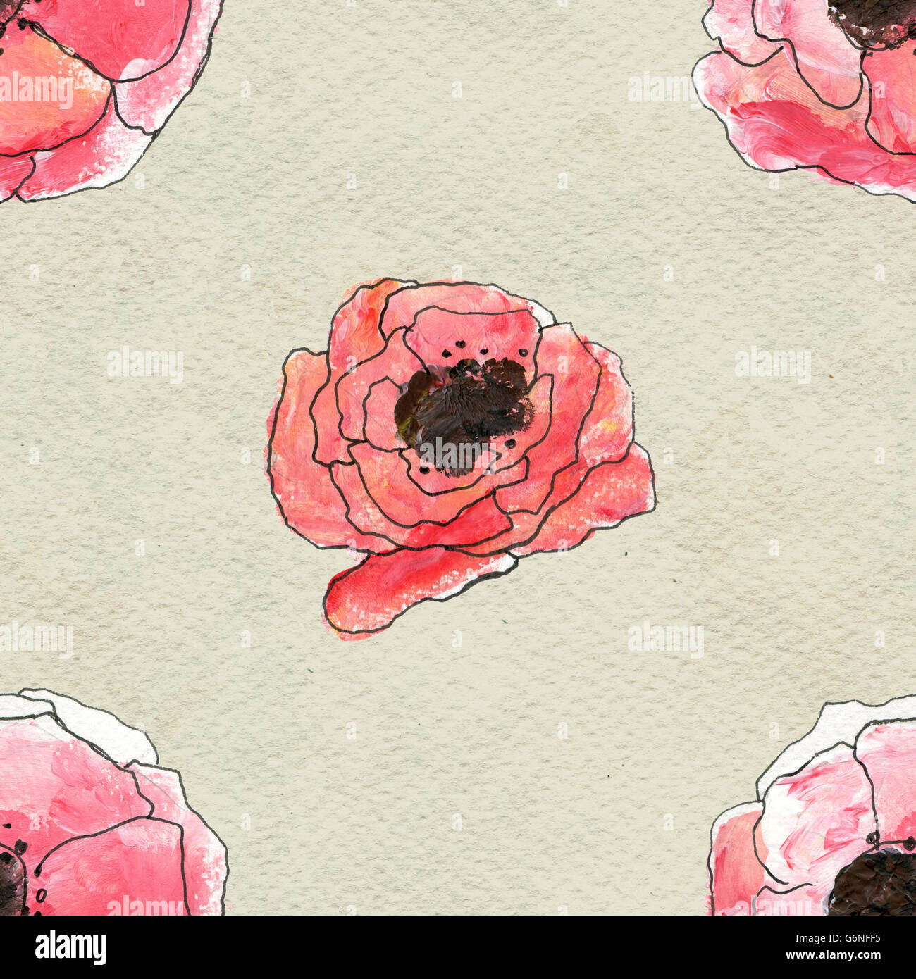 Seamless pattern briar roses hi-res stock photography and images - Alamy