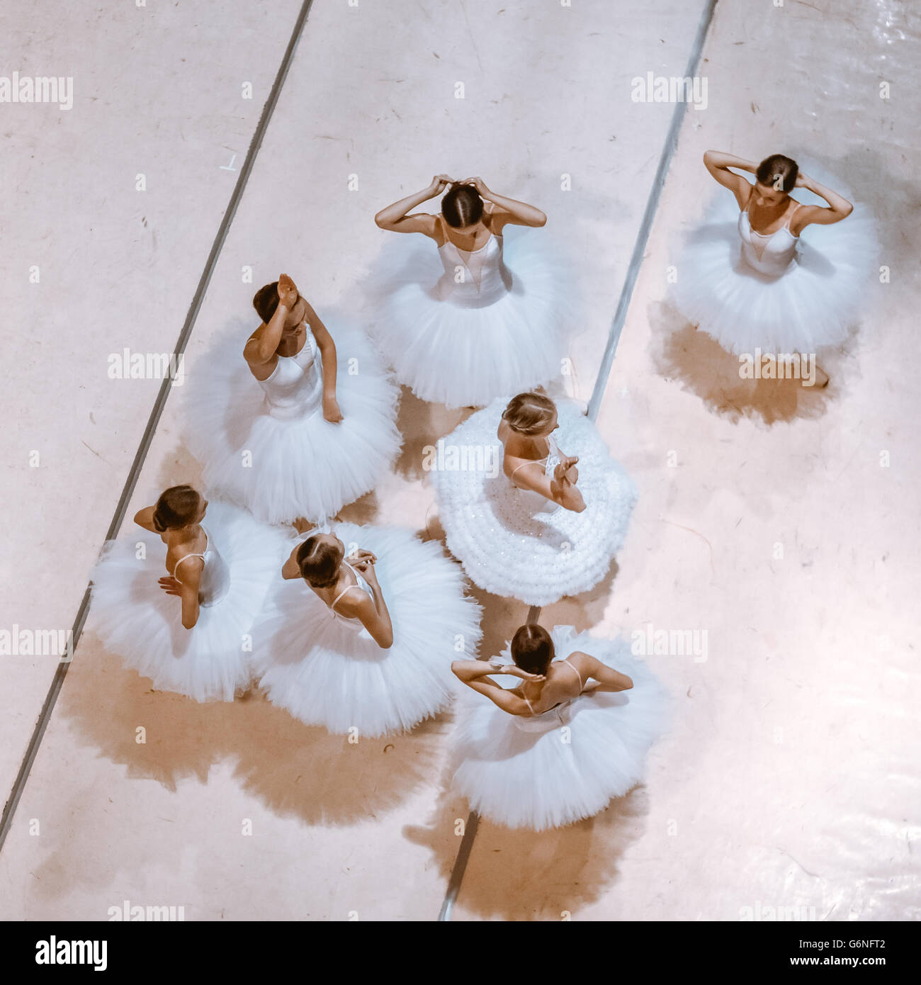 Ballet girl lying on floor hi-res stock photography and images - Alamy
