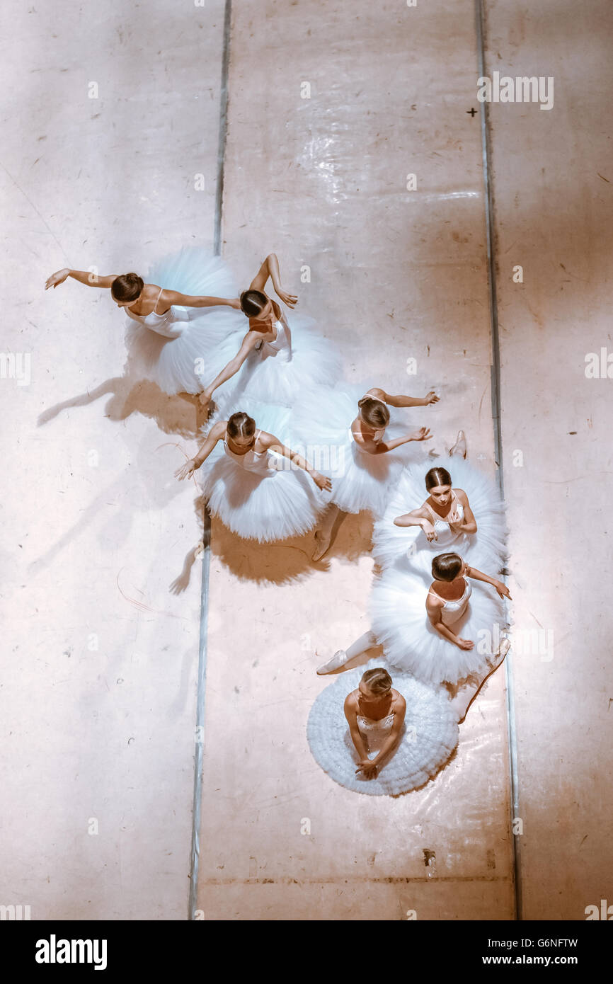Ballet girl lying on floor hi-res stock photography and images - Alamy