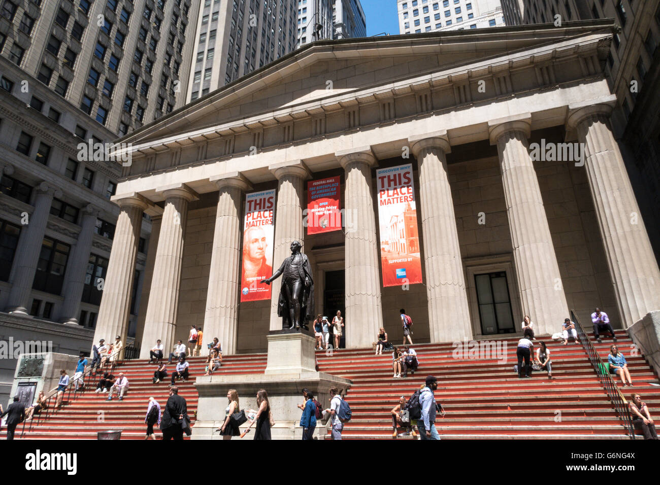 Federal Hall Memorial National Historic Site, NYC Stock Photo - Alamy
