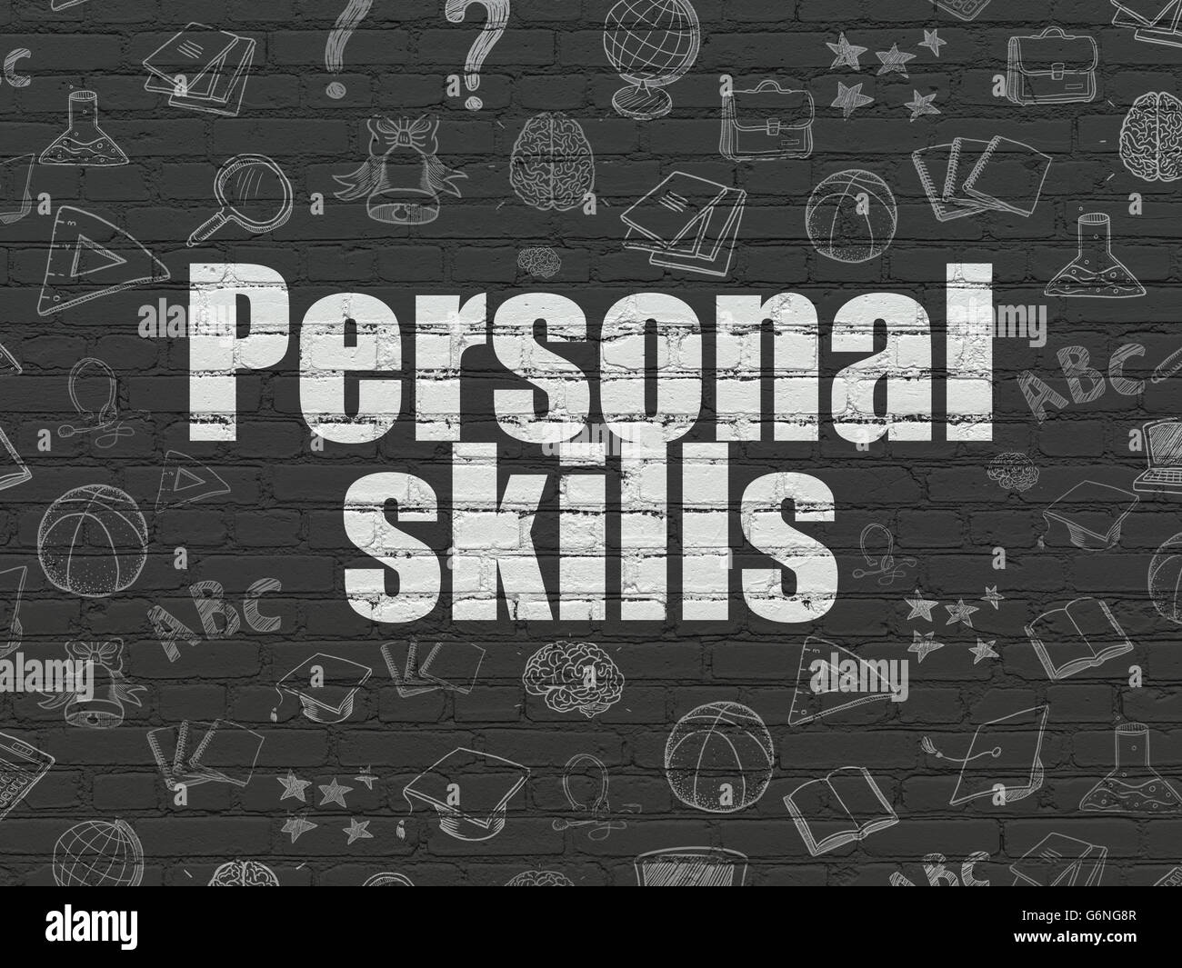 Education concept: Personal Skills on wall background Stock Photo - Alamy
