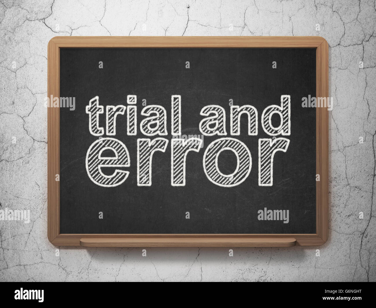Science concept: Trial And Error on chalkboard background Stock Photo ...