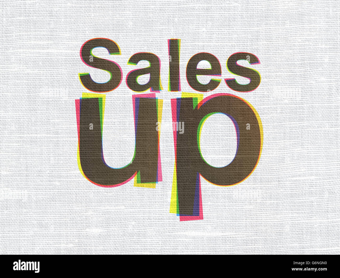 Advertising concept: Sales Up on fabric texture background Stock Photo ...