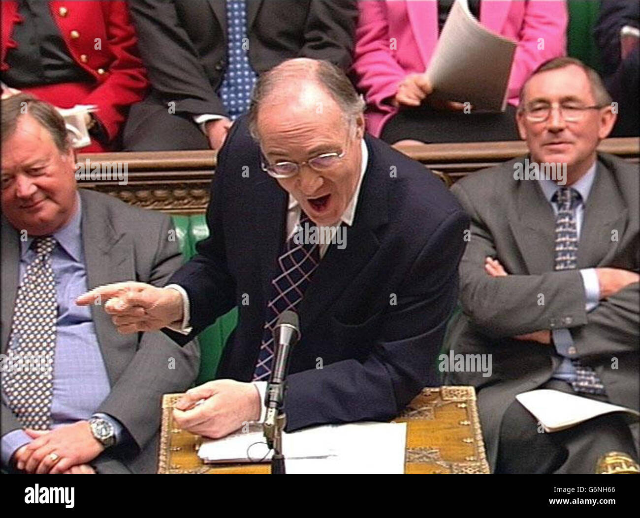 Michael howard speaks in the house of commons hi-res stock photography ...