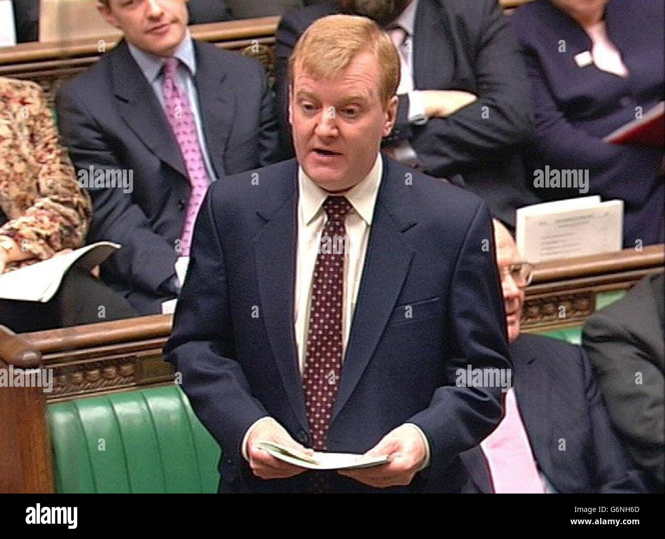 Leader of the Liberal Democrats Charles Kennedy speaks in the House of ...