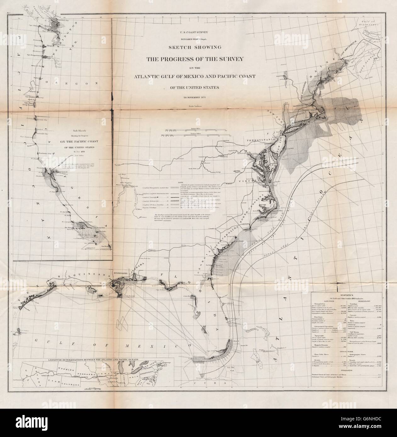 Gulf of mexico, pacific coast map hi-res stock photography and images ...