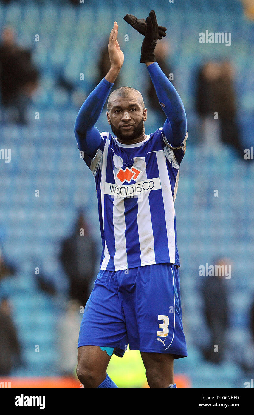 Sheffield Wednesday's Reda Johnson applauds the crowd after victory ...