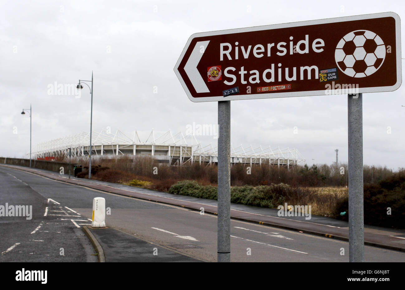 Middlesbrough road sign hi-res stock photography and images - Alamy