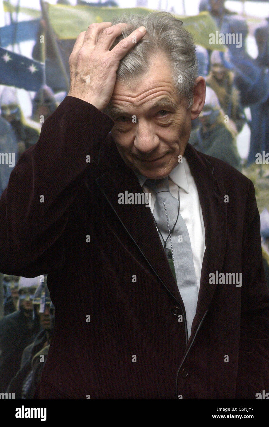 Sir Ian McKellen arrives for the aftershow party at Old Billingsgate ...