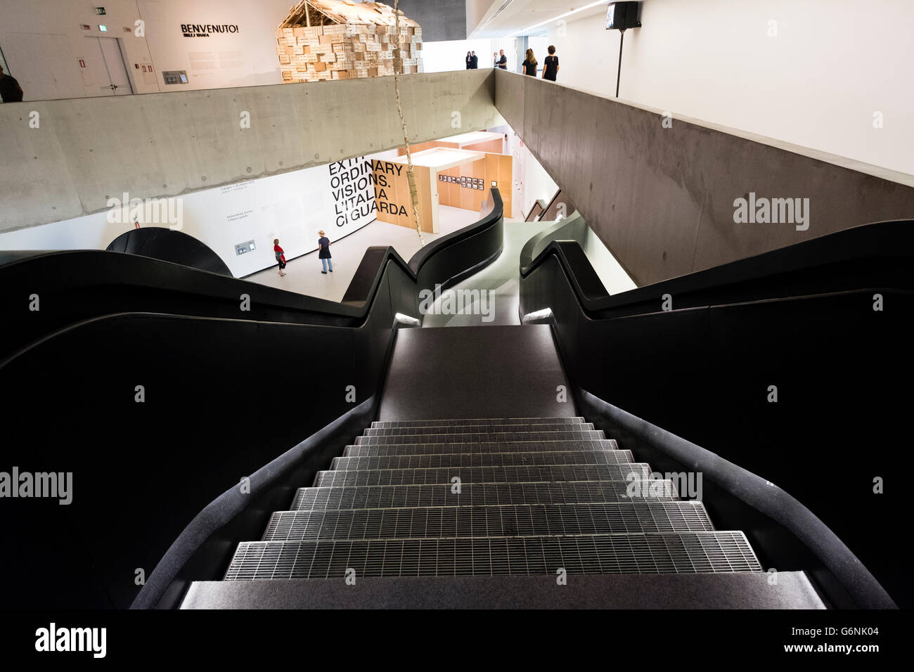 Interior of MAXXI National Centre of Contemporary Arts designed by Zaha ...