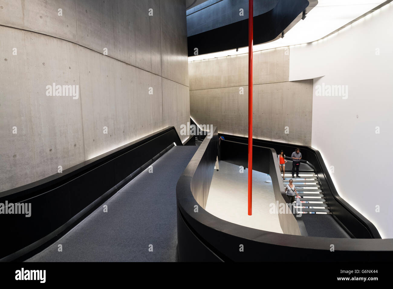 Interior of MAXXI National Centre of Contemporary Arts designed by Zaha ...