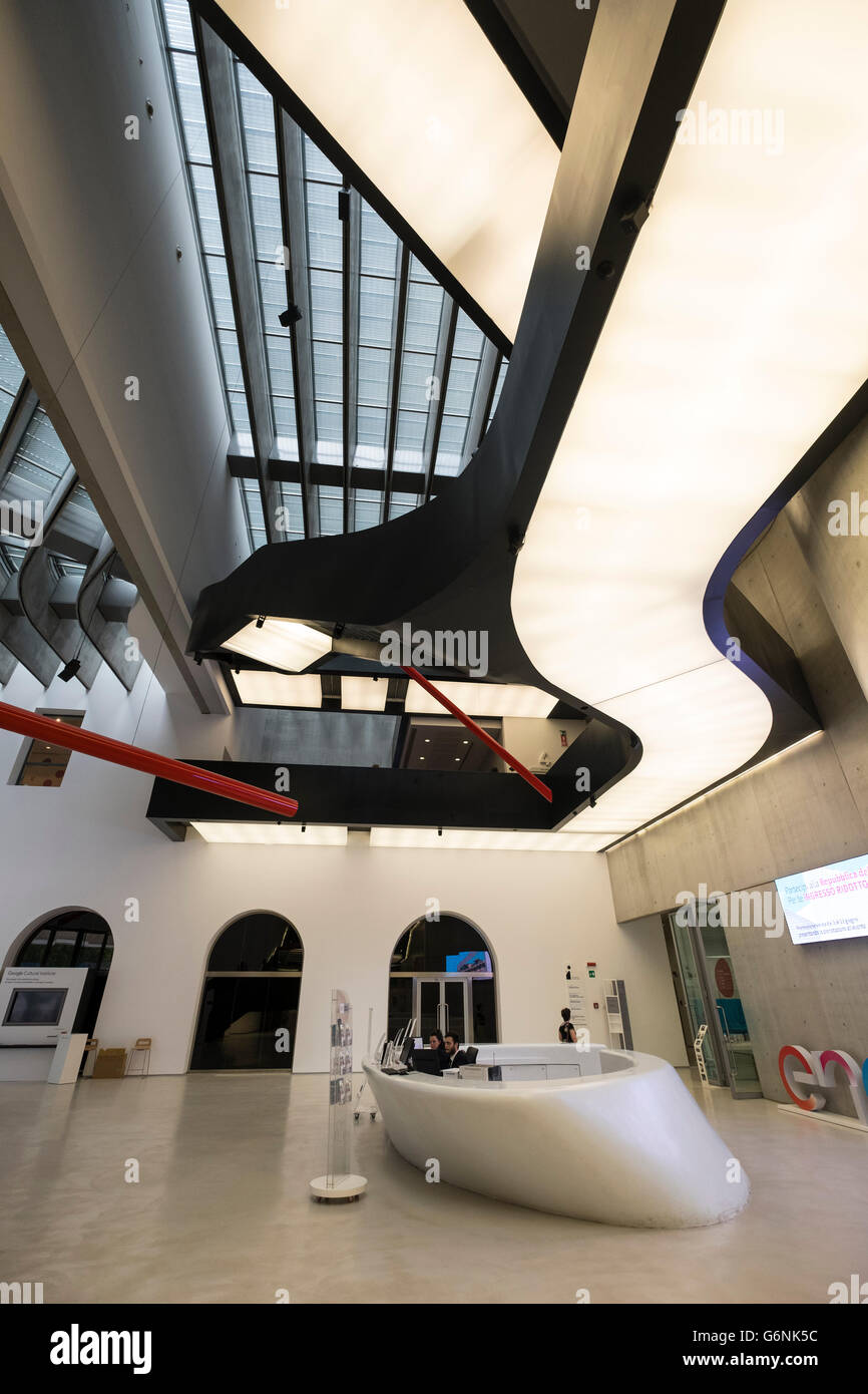 Interior of MAXXI National Centre of Contemporary Arts designed by Zaha ...