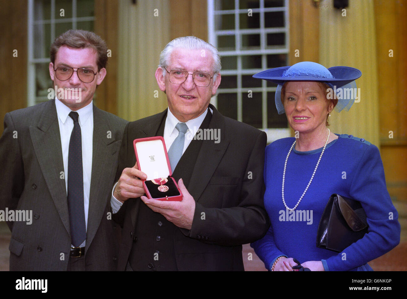 Investitures - Sir Wyn Roberts - Buckingham Palace, London Stock Photo ...