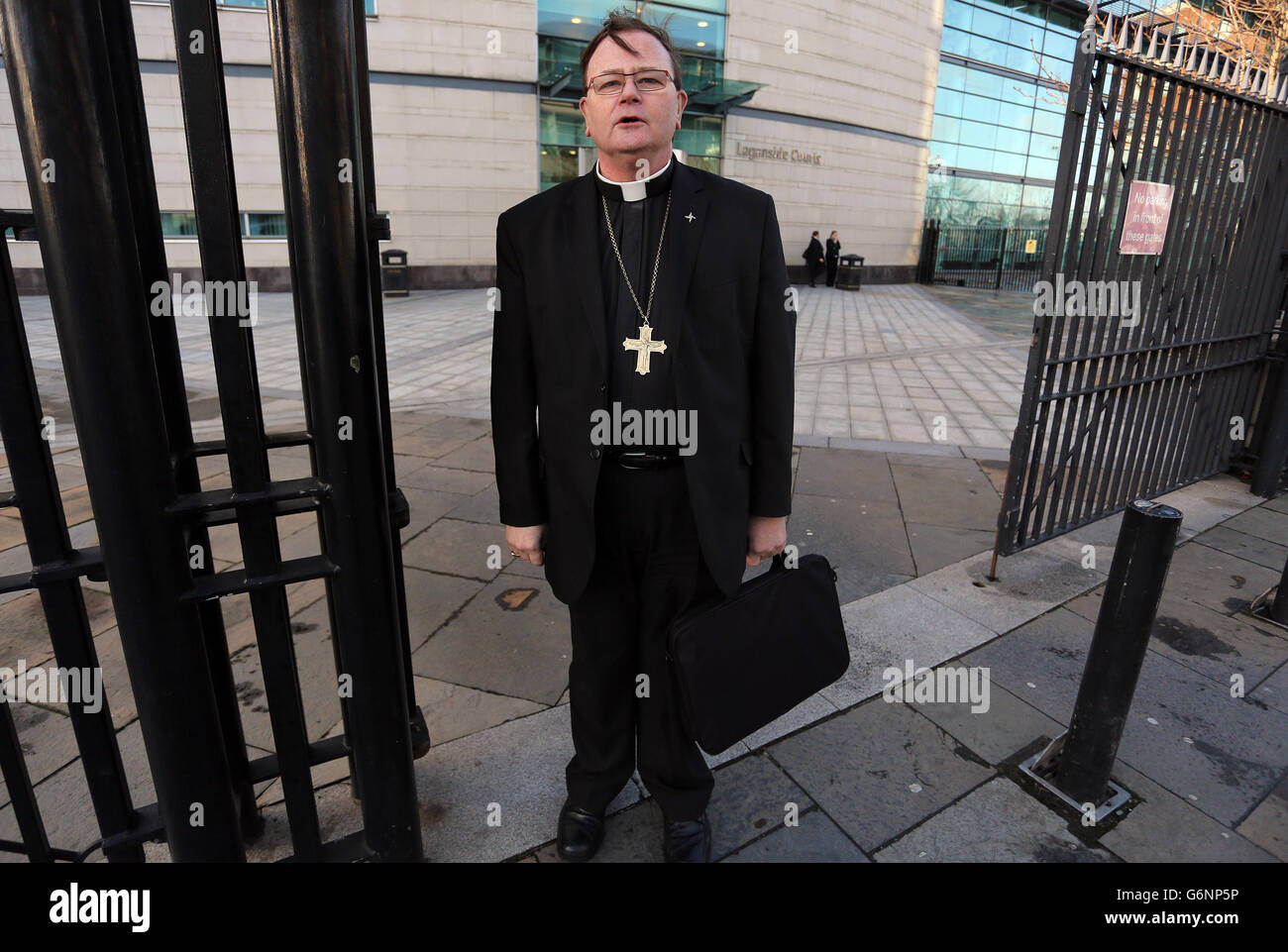 Independent bishop Pat Buckley outside Belfast Crown Court where he ...