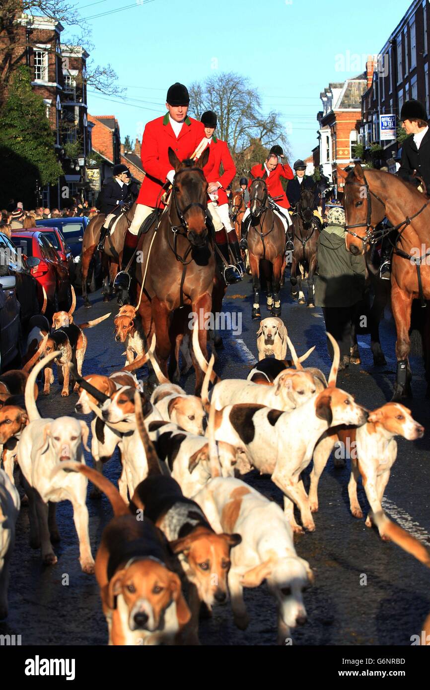 The Cheshire Hunt Stock Photo - Alamy