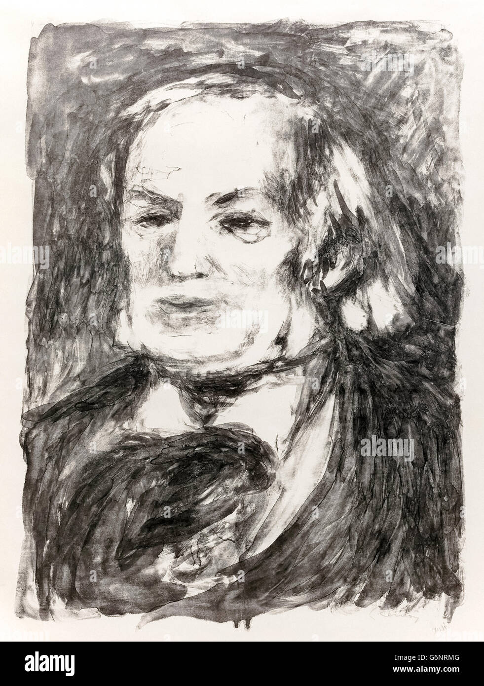 Richard Wagner (1813-1883) German composer, portrait by Pierre-Auguste ...