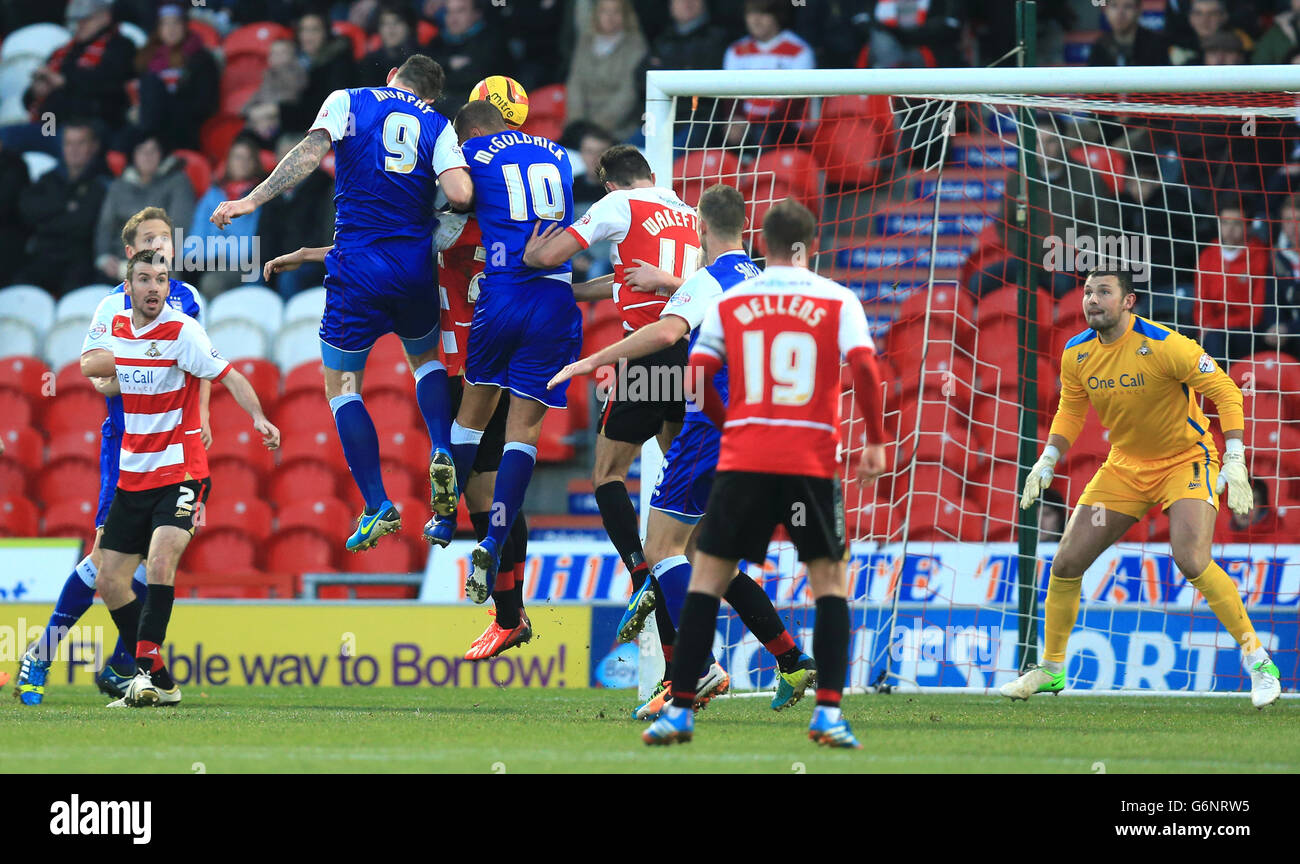 Ipswich Town's David McGoldrick scores their first goal Stock Photo - Alamy