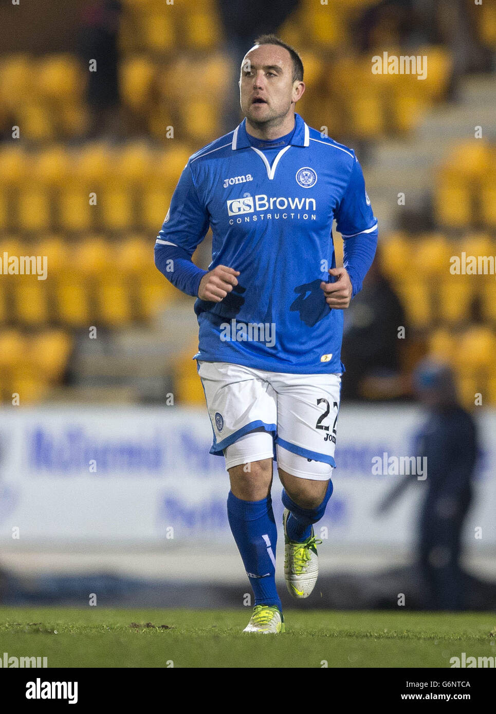 St Johnstone's Lee Croft during the Scottish Premiership match at ...