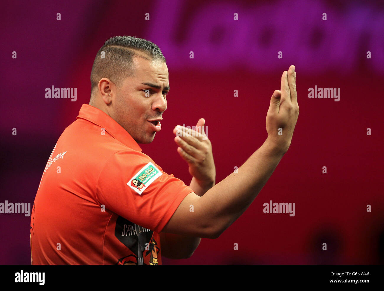 Devon Petersen shows off his dance moves against Justin Pipe during day ...