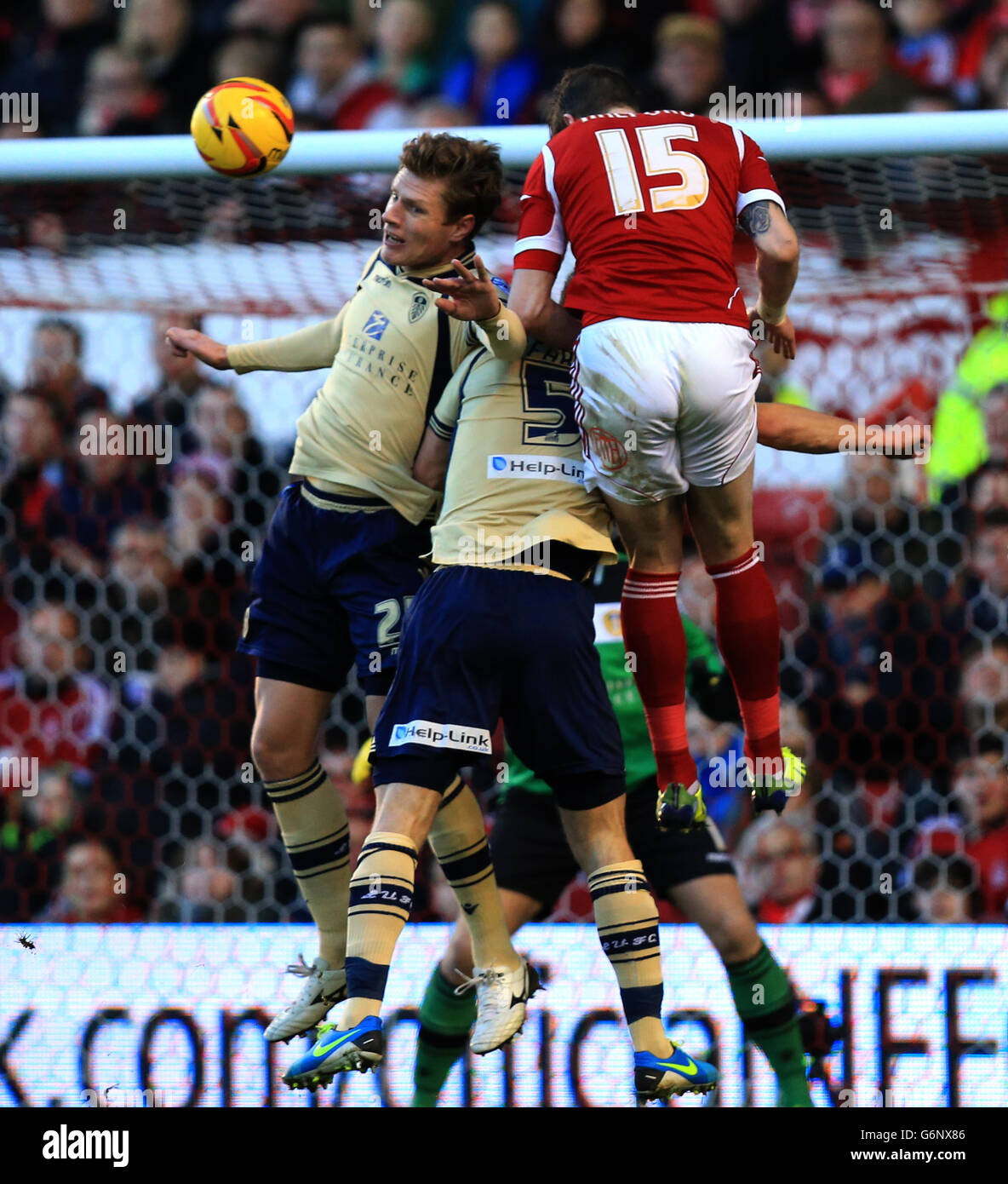 Nottingham Forest's Greg Halford scores the first goal Stock Photo - Alamy