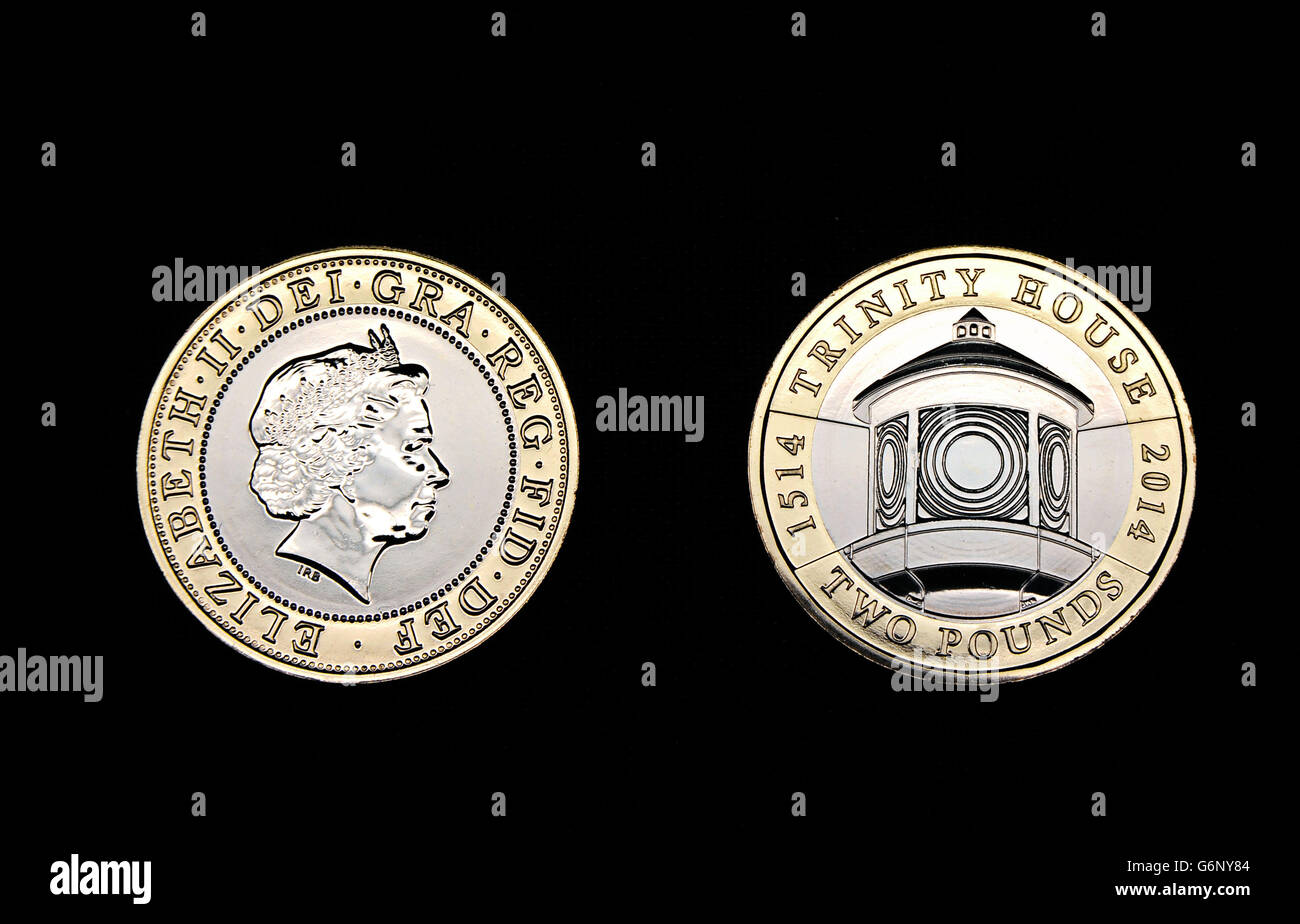A new Â£2 coin featuring Trinity House which will go into circulation ...