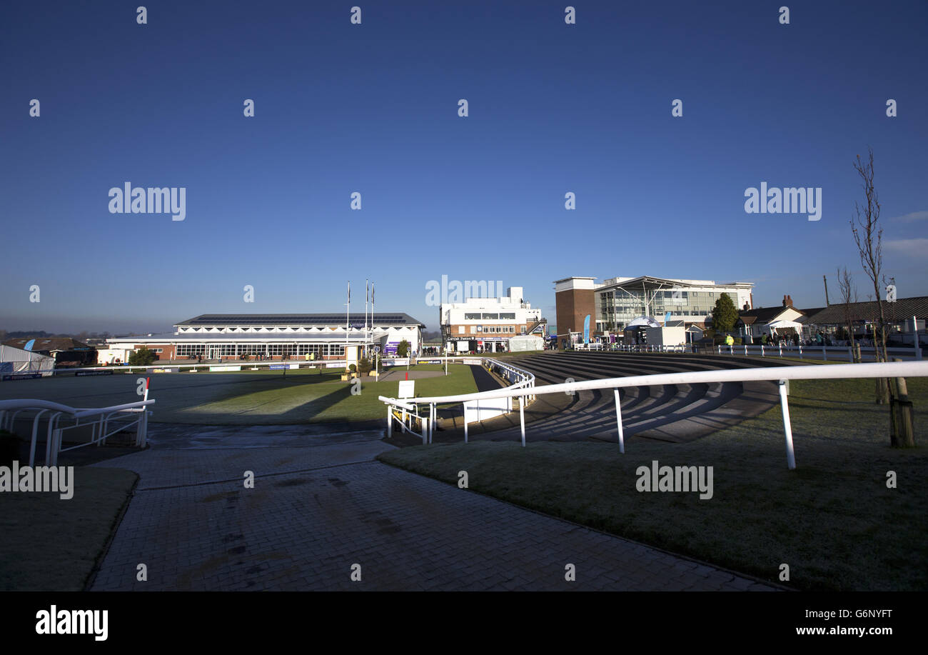 The winners enclosure at wetherby racecourse hi-res stock photography ...