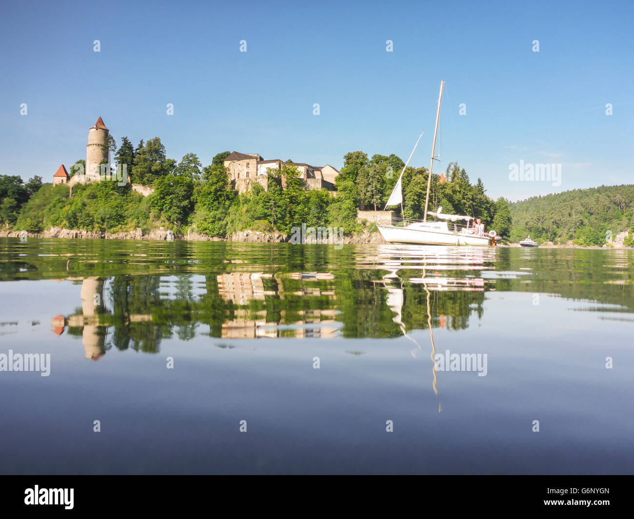 Zvikov Castle (Klingenberg Castle), reservoir Orlik (Worlik), Zvikovske ...