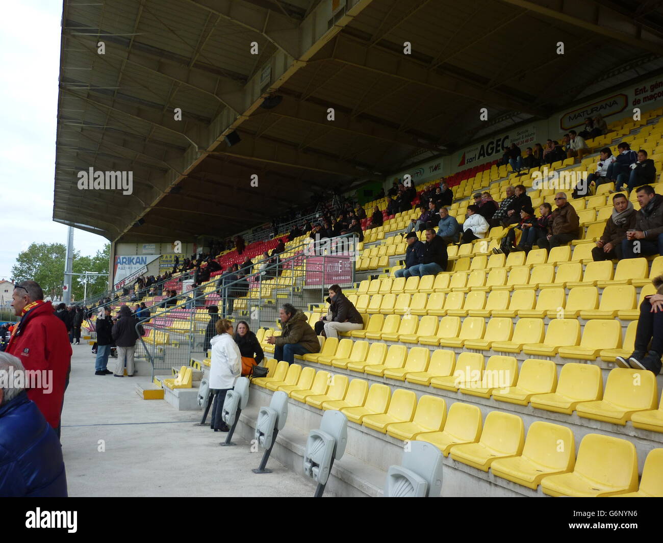 The Gilbert Brutus Stadium in Perpignan Stock Photo - Alamy