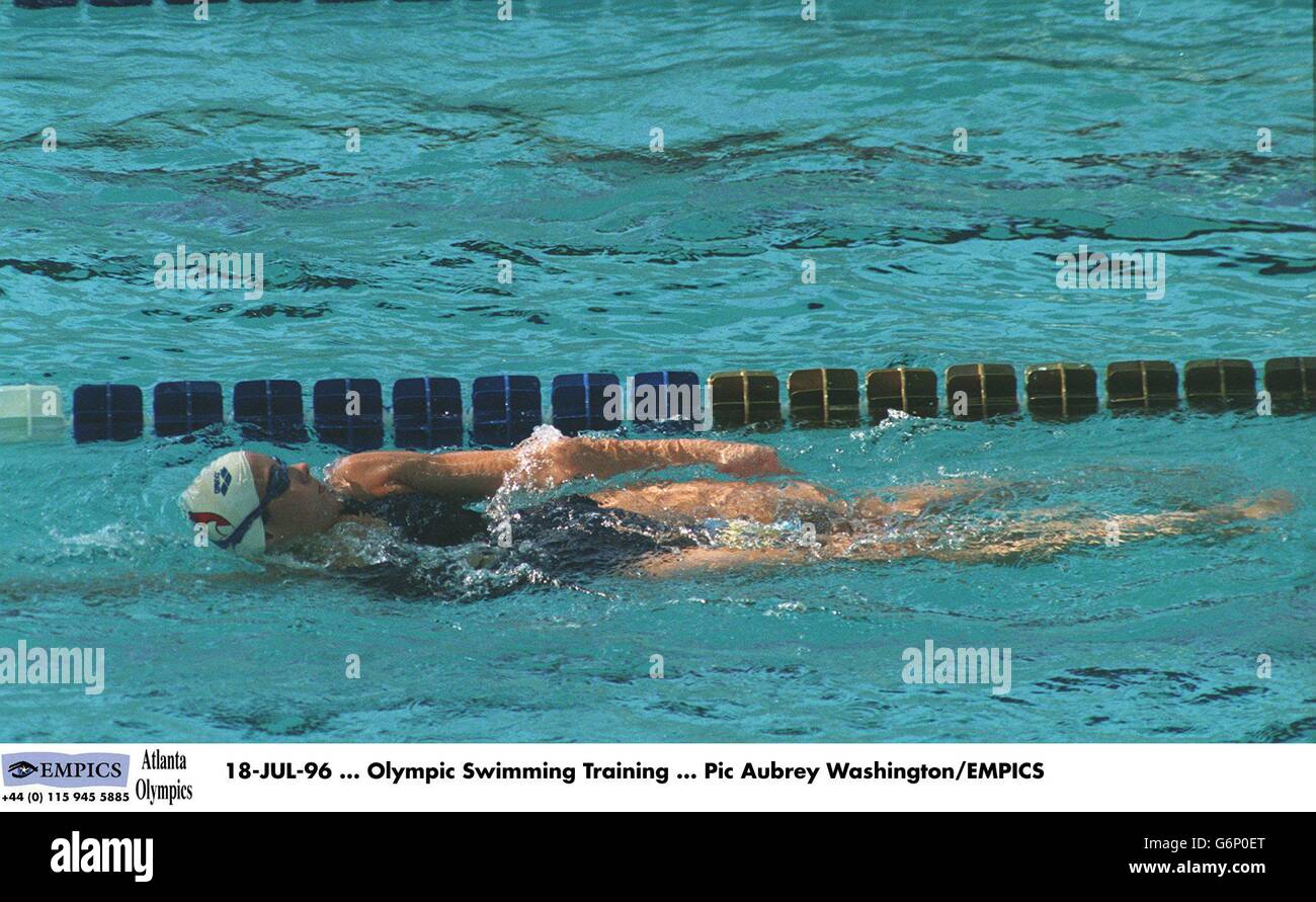 Atlanta Olympics 1996 - Olympic Swimming Training. 18-JUL-96, Olympic ...