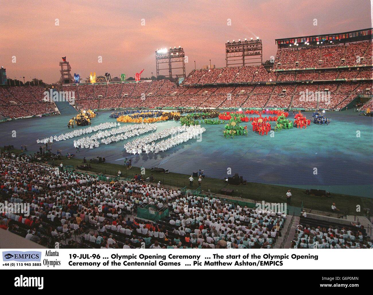 Atlanta olympic games 1996 opening ceremony hi-res stock photography ...