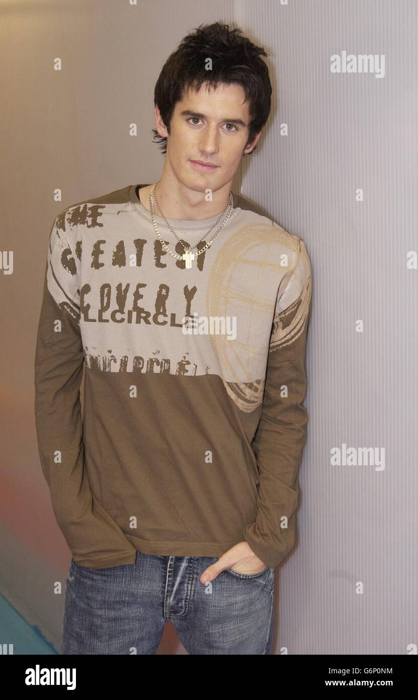 Shane Creevey Ryan from Irish boy band D-Side during his appearance on ...