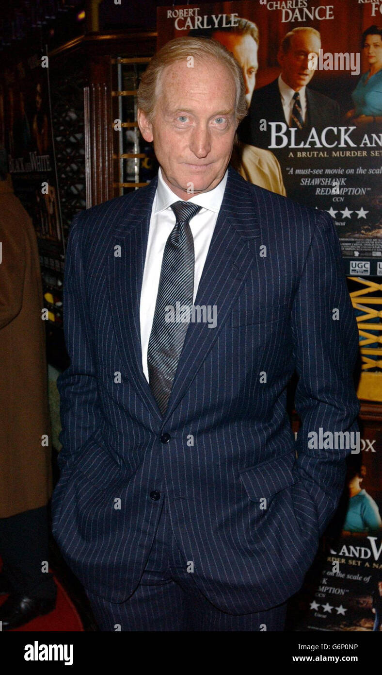 Actor Charles Dance arrives for the UK charity premiere of his latest ...