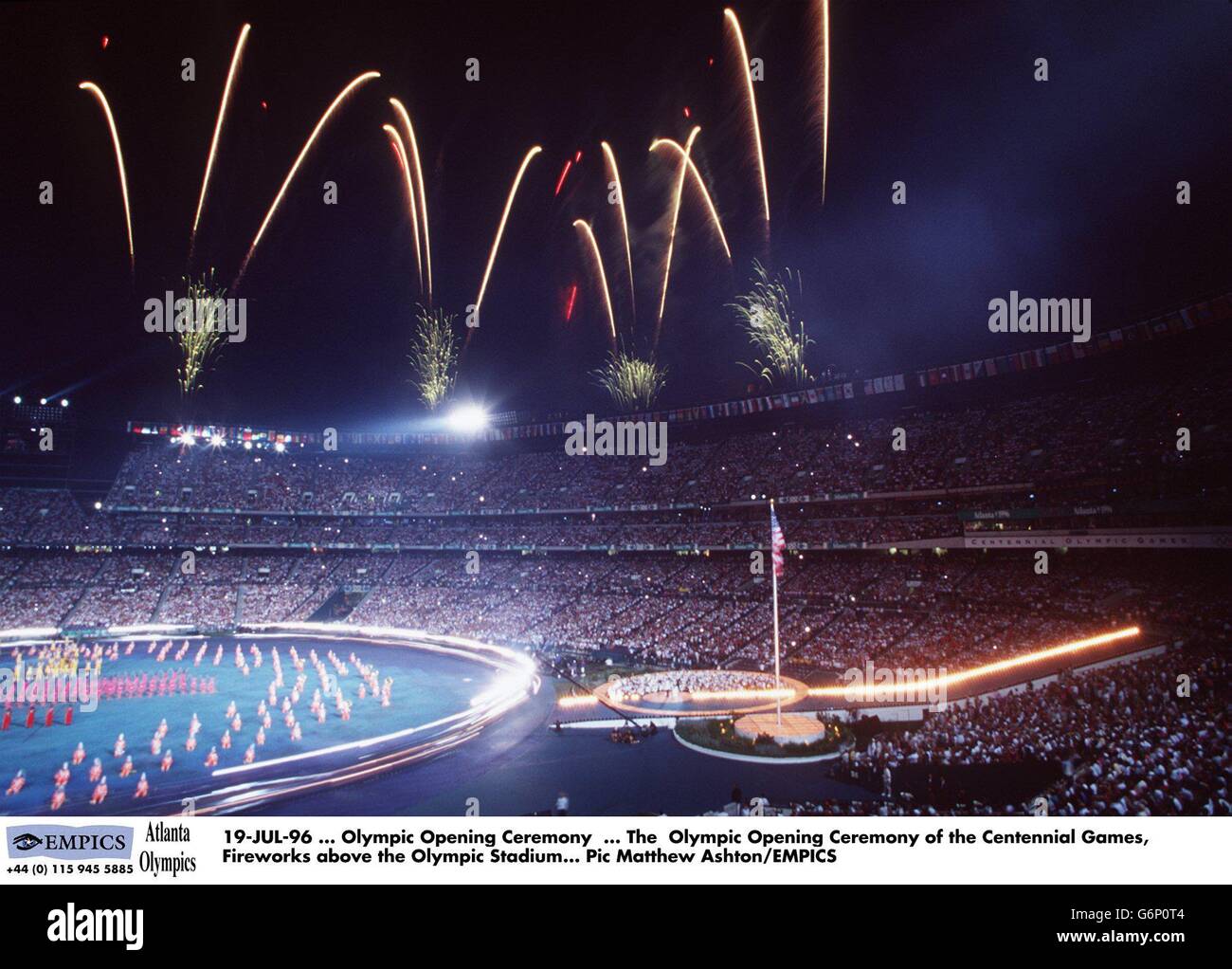 Atlanta Olympic Games 1996 - Opening Ceremony Stock Photo - Alamy