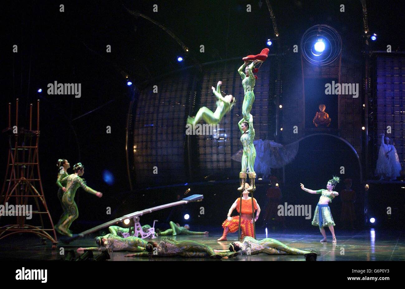 Cirque du Soleil's Dralion rehearsal Stock Photo - Alamy
