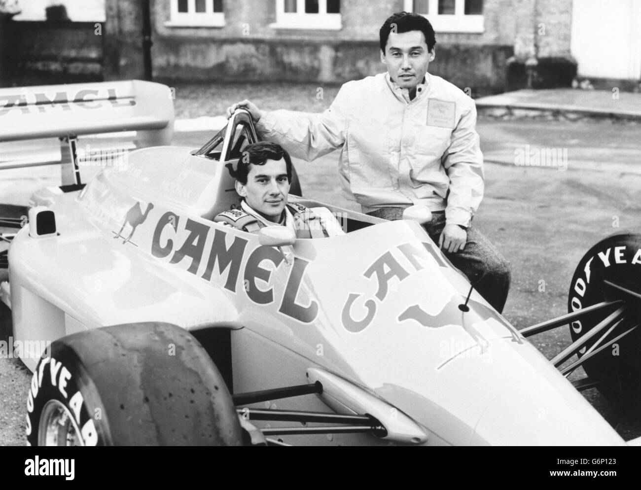 Camel Lotus drivers Brazilian Ayrton Senna, left, 27, and Satoru ...