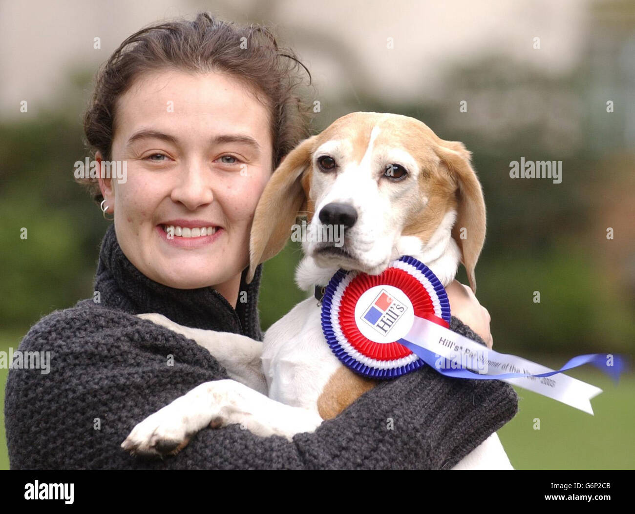 Megan, a beagle from Garston in Liverpool, with owner Janine Skelton ...