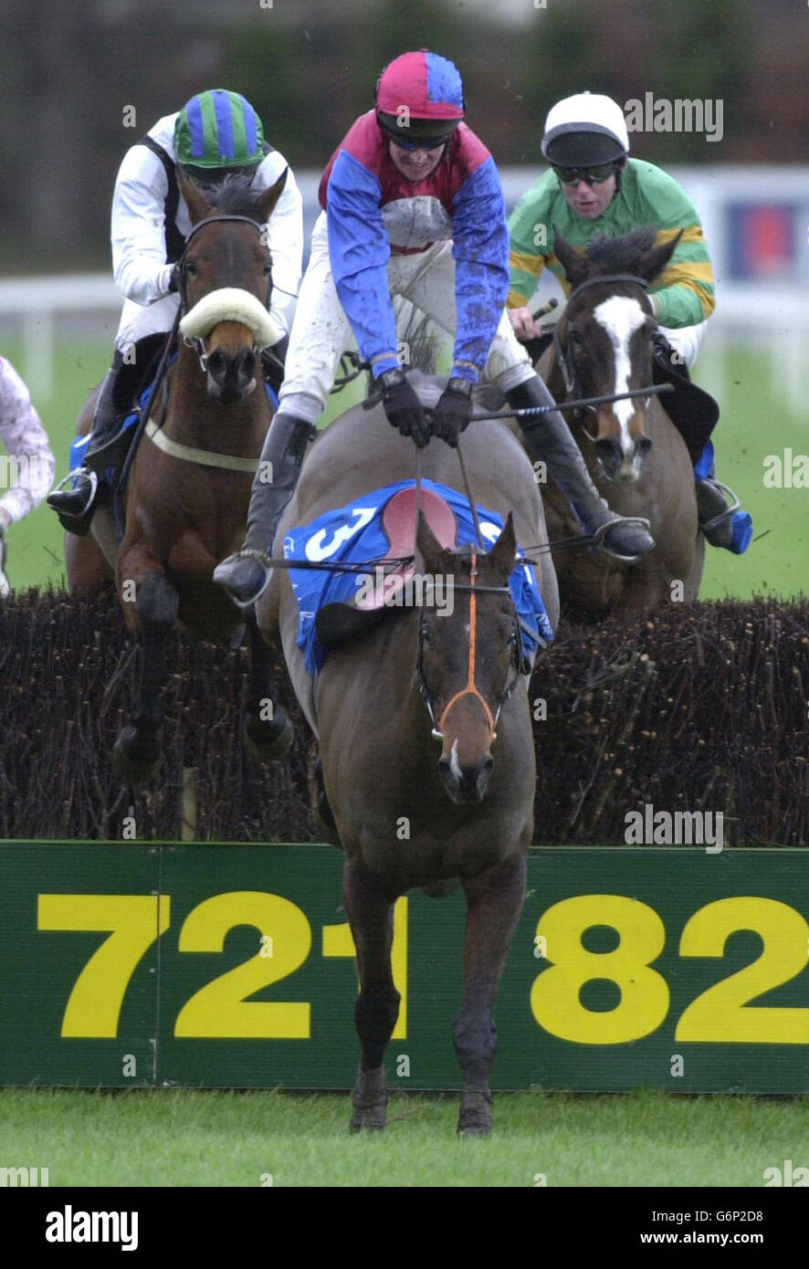 Barry Geraghty flies high out of the saddle, riding Emotional Moment ...
