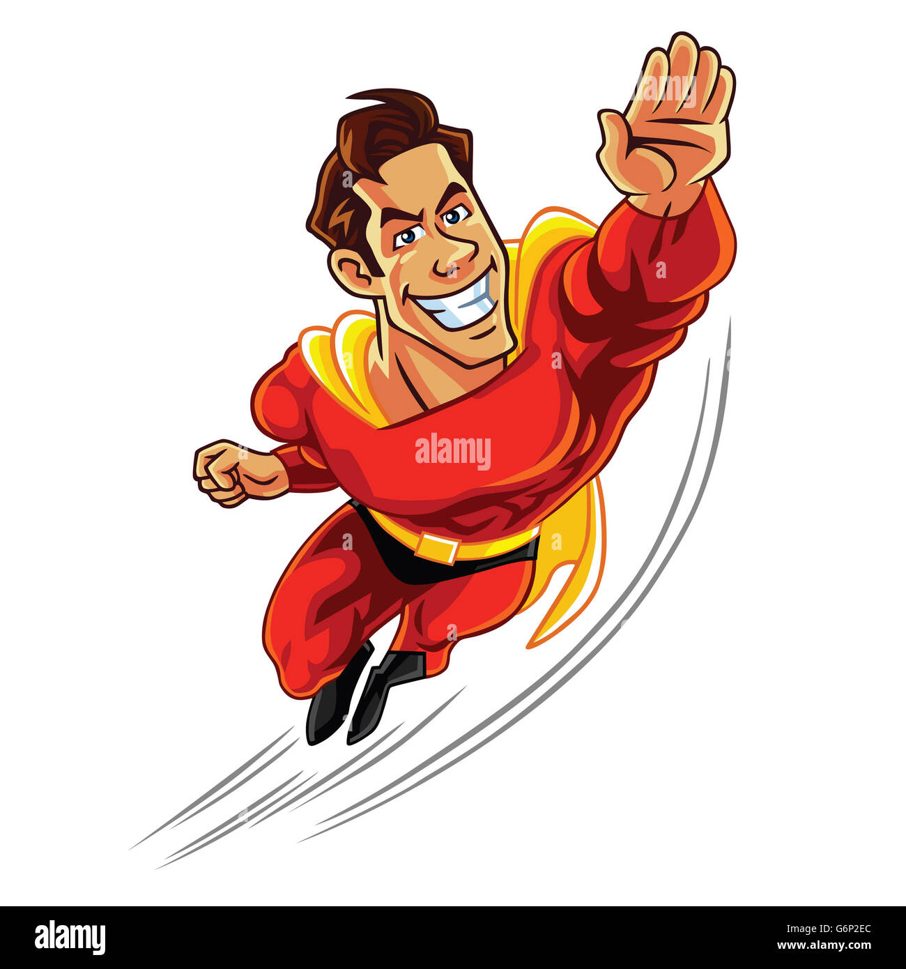 Superhero Flying Vector