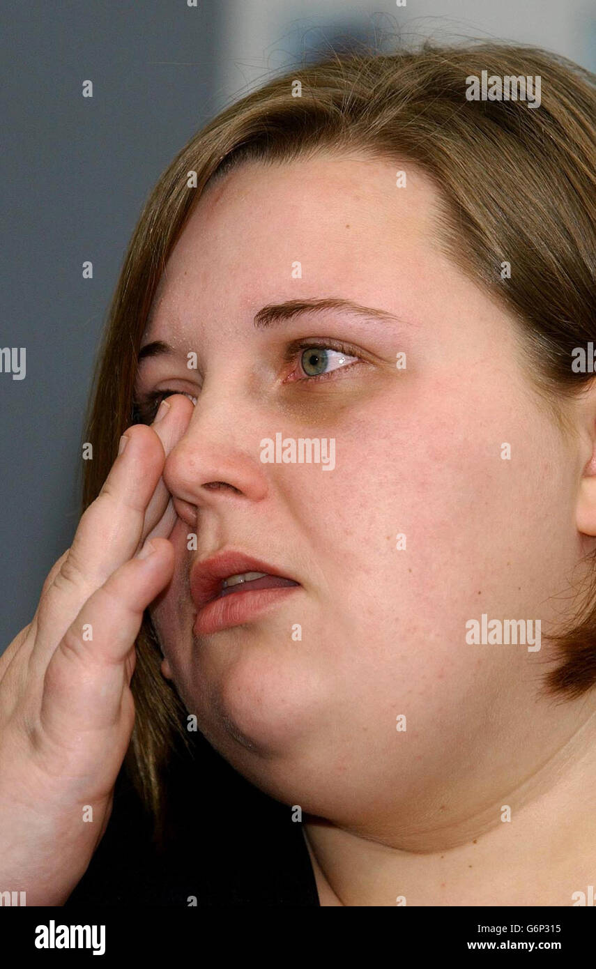 Sarah Seago, 22, makes an appeal at Barking Police Station, for help in ...