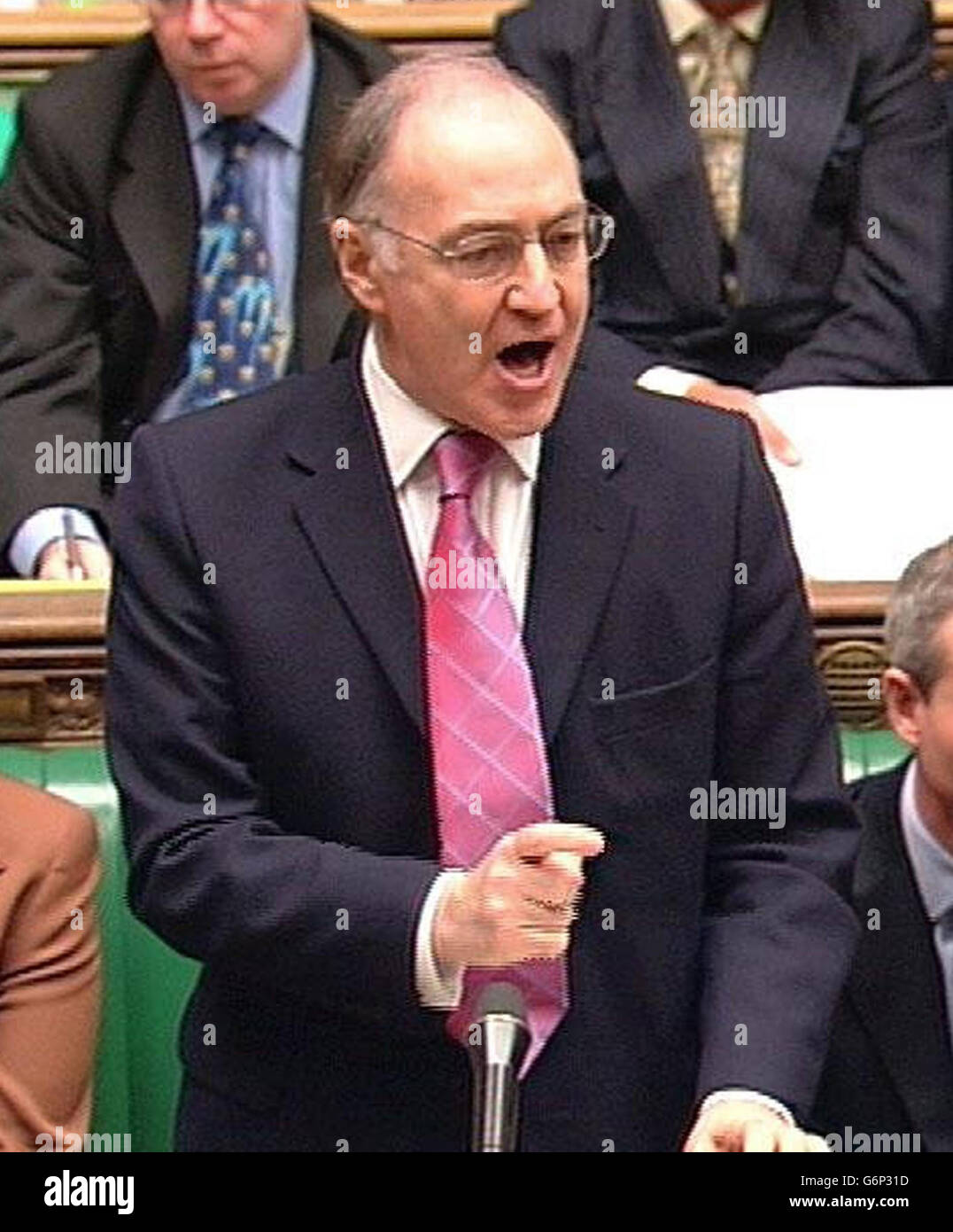 Leader of the Opposition party Michael Howard during Prime Minister's ...