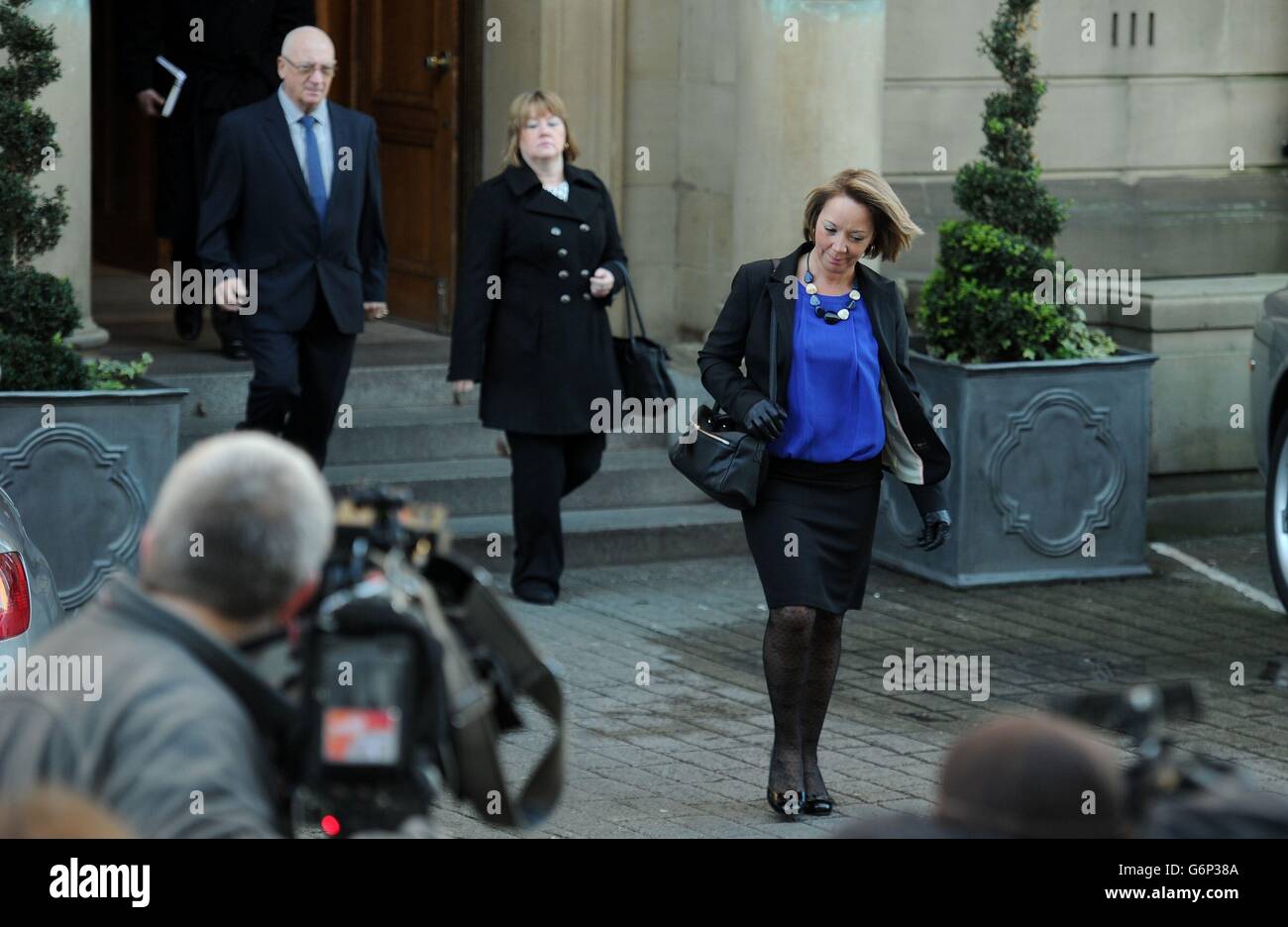 Sister of PC David Rathband Debbie Essery (right), Julie Reece and his ...