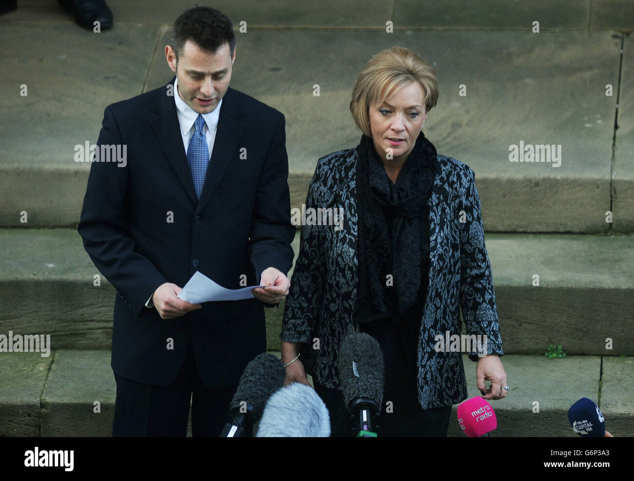 Kath Rathband, ex wife of PC David Rathband stands next to her ...