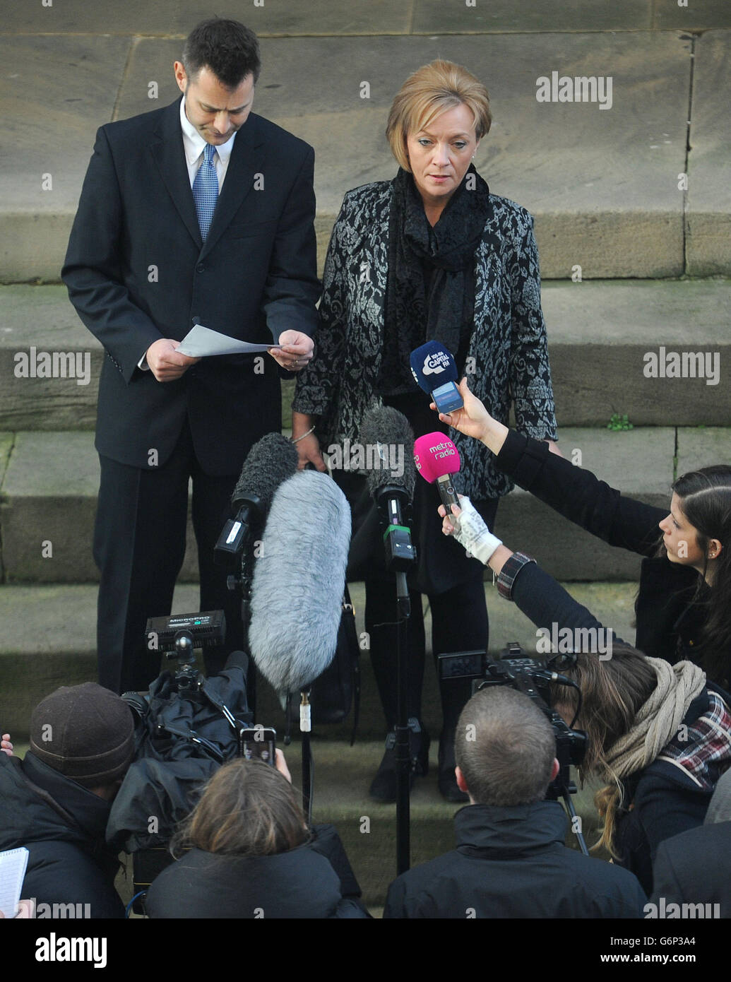 Kath Rathband, ex wife of PC David Rathband stands next to her ...