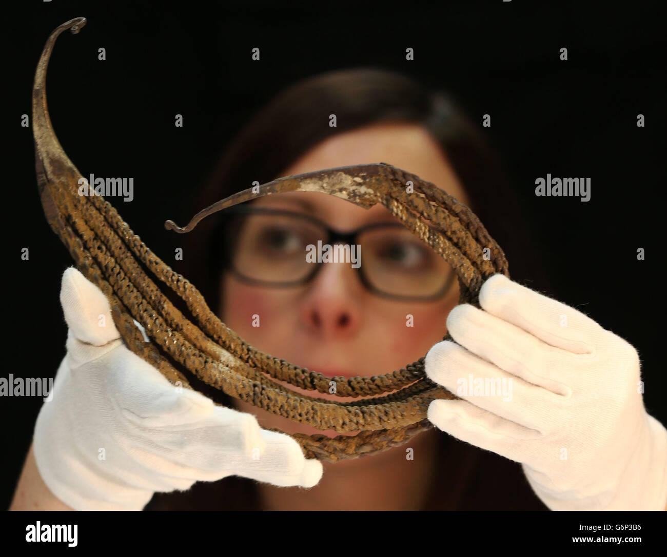 Curator of archaeology at the yorkshire museum hi-res stock photography ...
