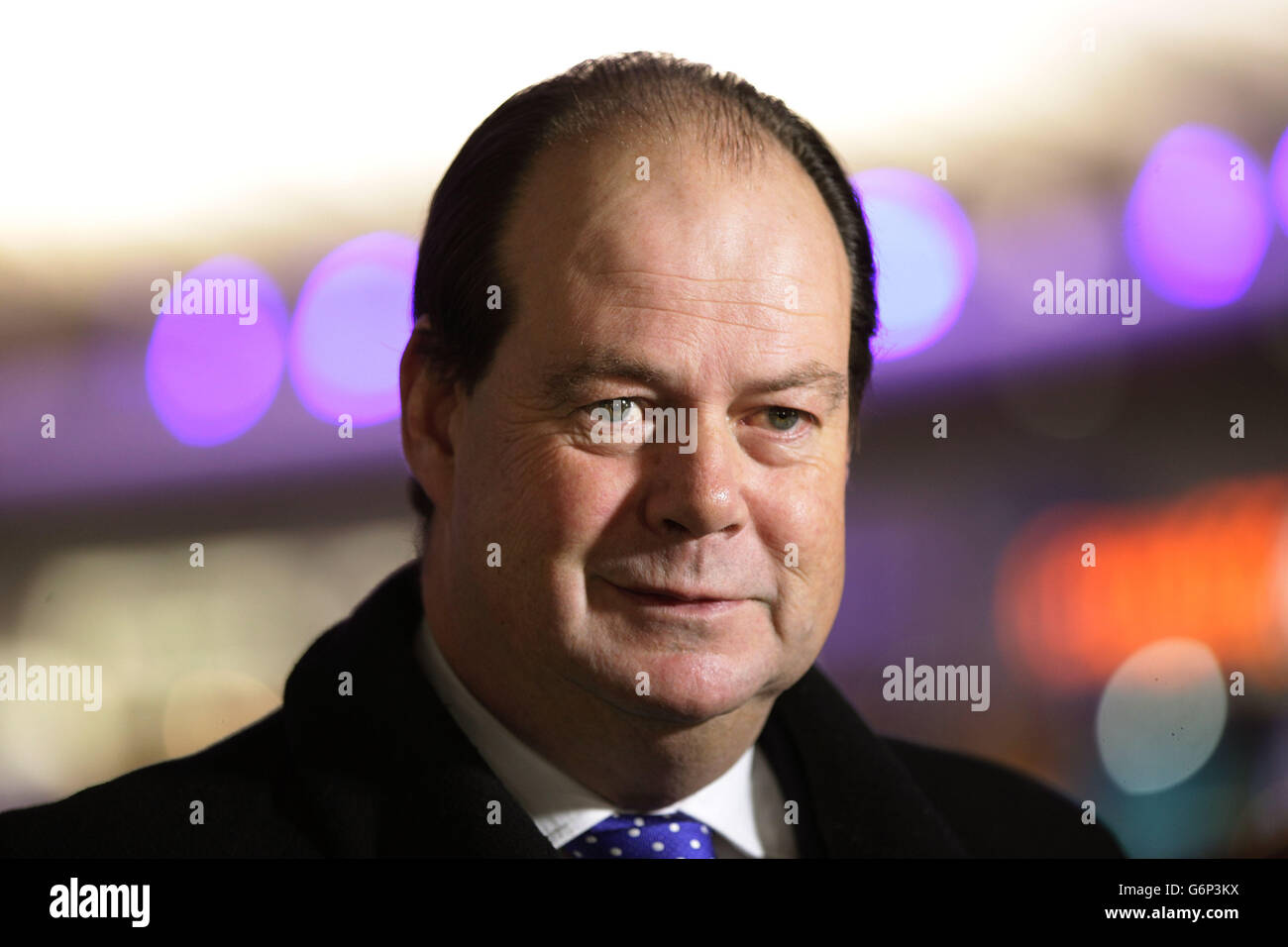 Transport minister Stephen Hammond at Kings Cross Station, in London ...