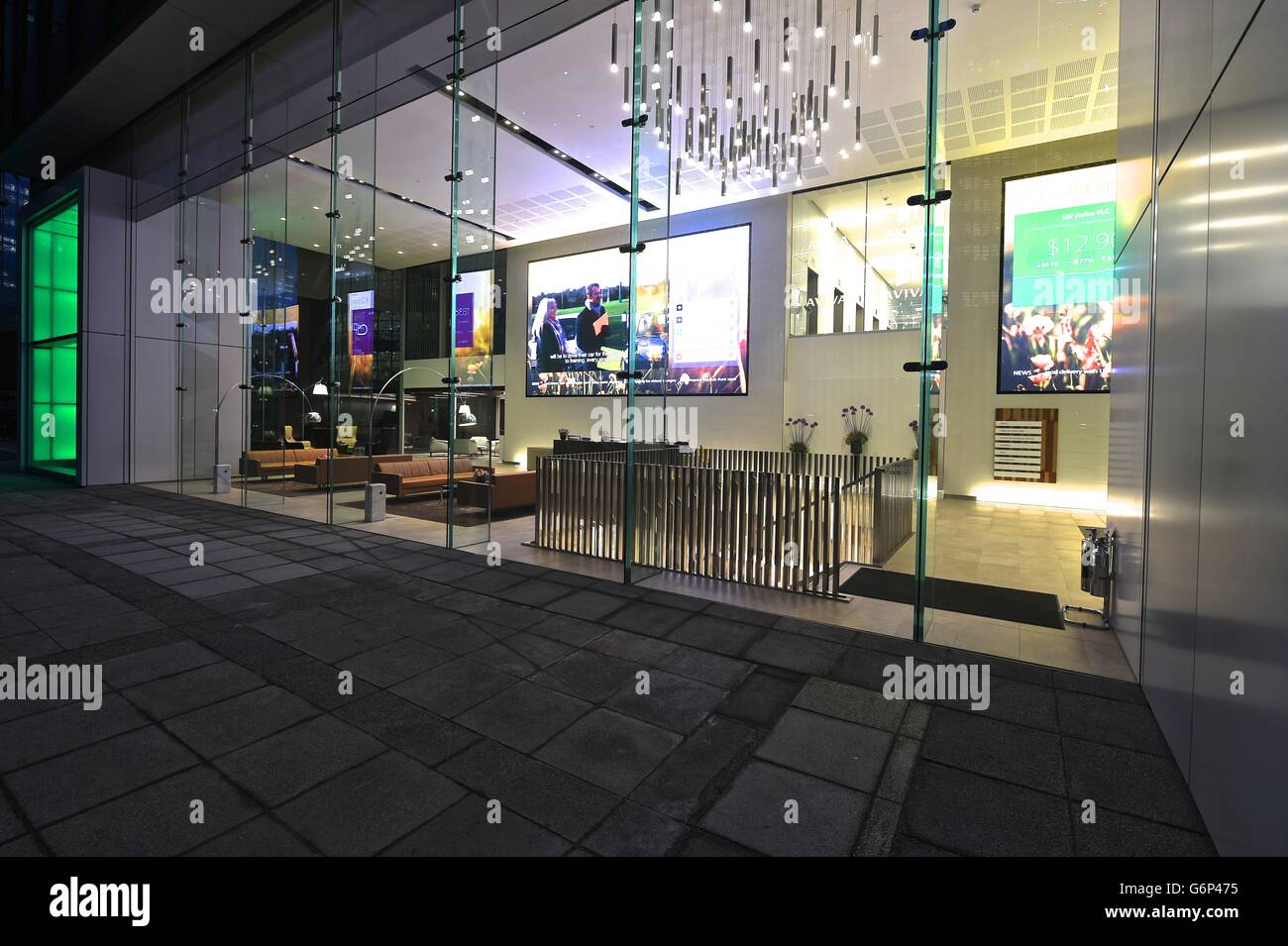 Close up office buildings in London Stock Photo - Alamy