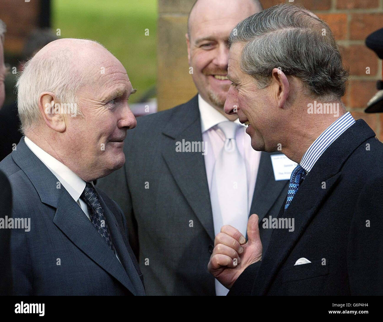 The Prince of Wales (right) meets Health Secretary John Reid during a ...