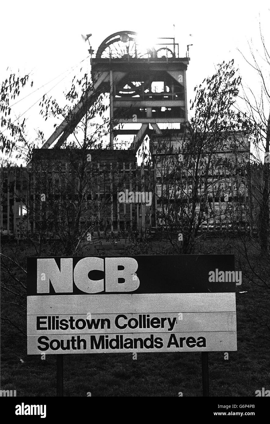 Ellistown NCB Colliery Stock Photo - Alamy