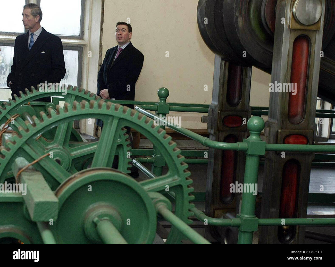 Prince Charles visits steam museum Stock Photo - Alamy